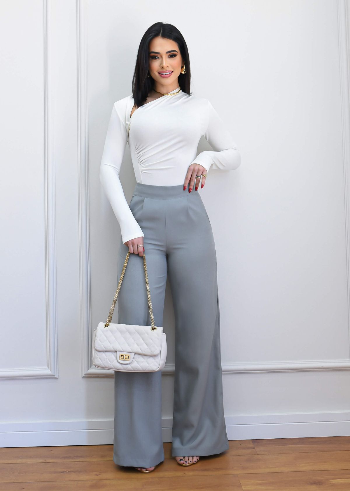 Calça Reta Social Spencer - onlauri